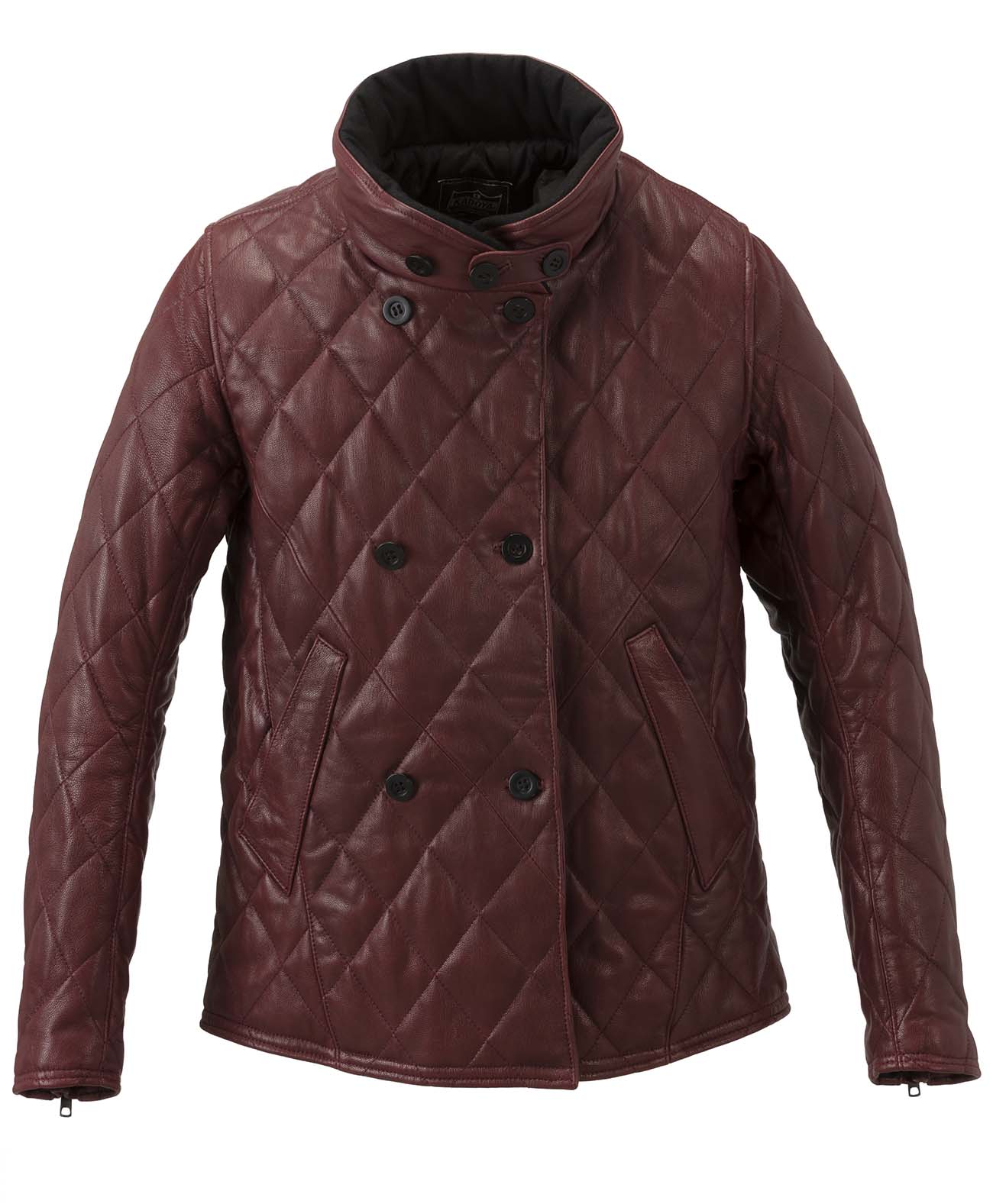 Quilted Leather Jacket | Kadoya Official Online Shop | ROXANNE / Wine ...