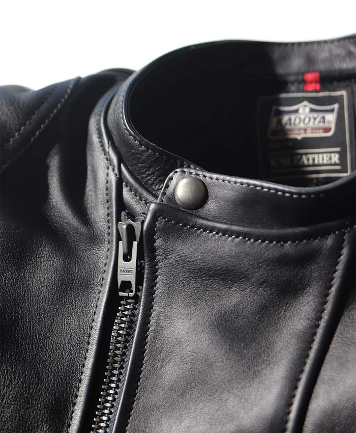 革ジャン ダブル レザージャケット｜カドヤ公式オンラインショップ｜BRAWLER JAC / ブラック