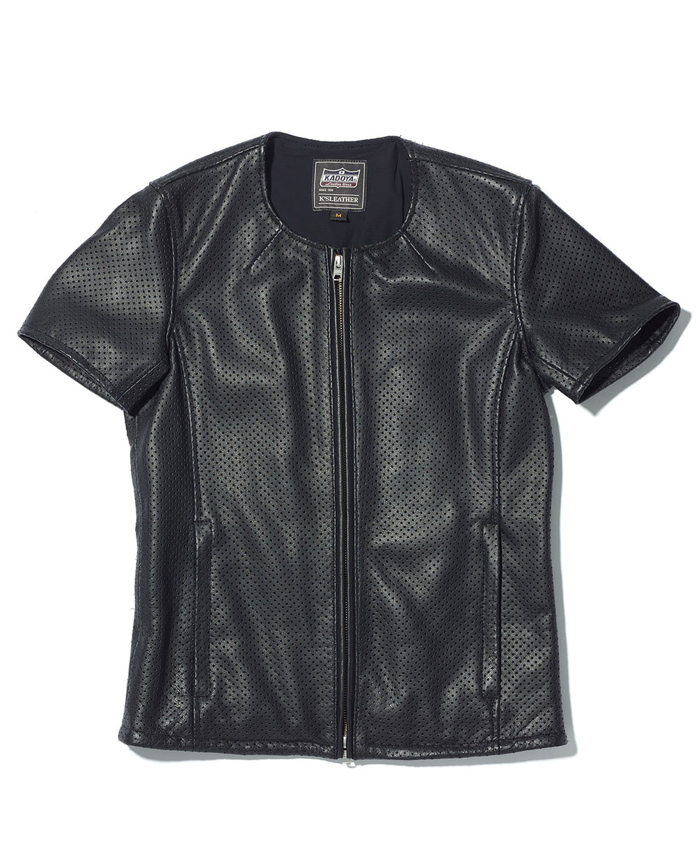 革ジャン パンチング レザージャケット｜カドヤ公式オンラインショップ｜PL-STANDARD-SS / ネイビー (ウィメンズ)