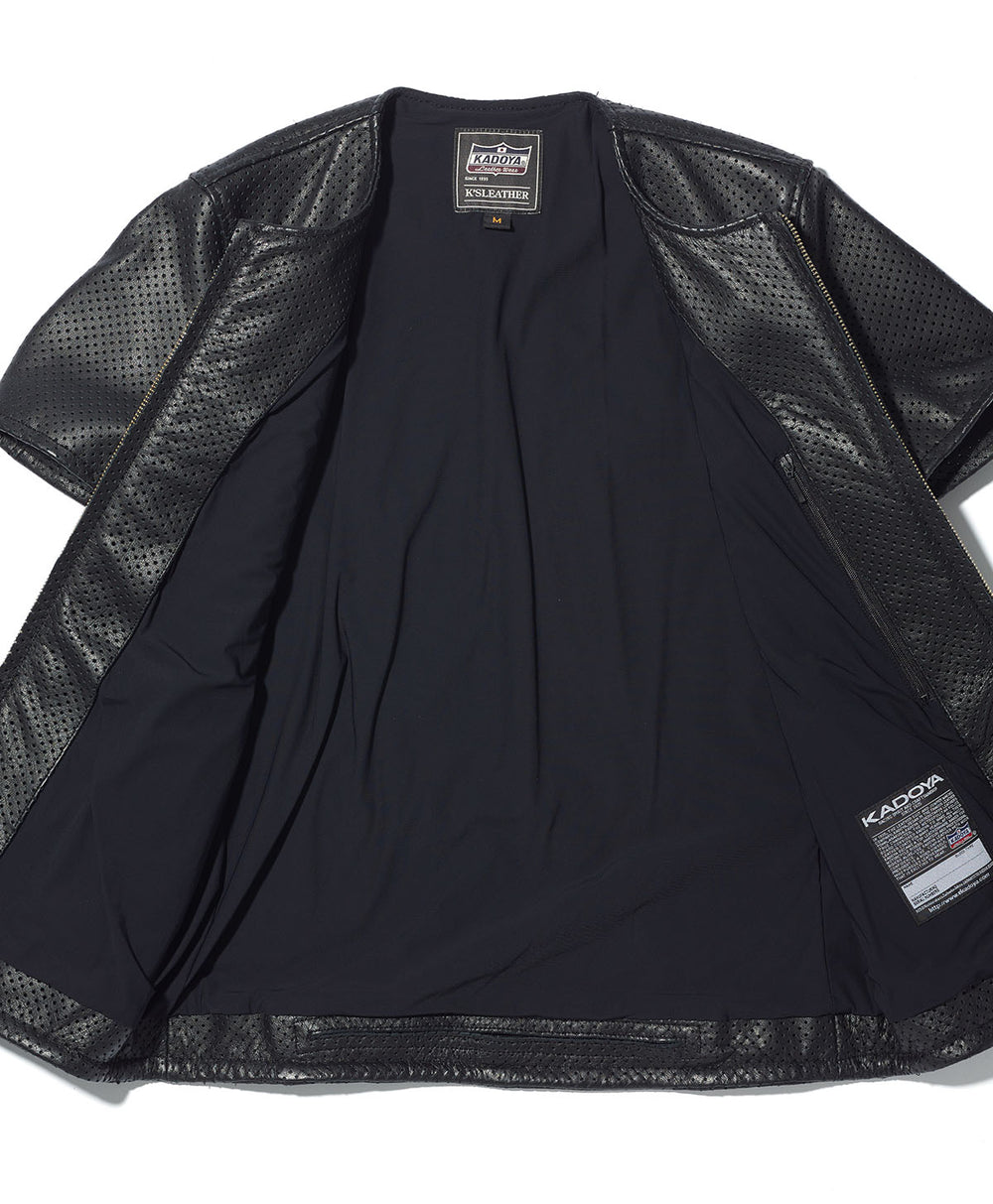 革ジャン パンチング レザージャケット｜カドヤ公式オンラインショップ｜PL-STANDARD-SS / ネイビー (ウィメンズ)
